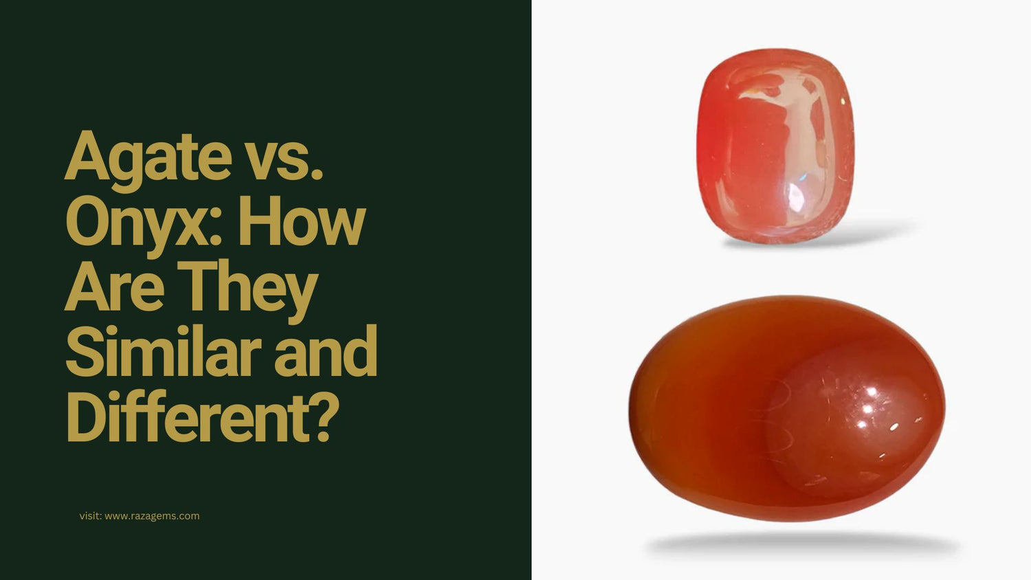 Agate vs. Onyx: How Are They Similar and Different? – Raza Gems LLC