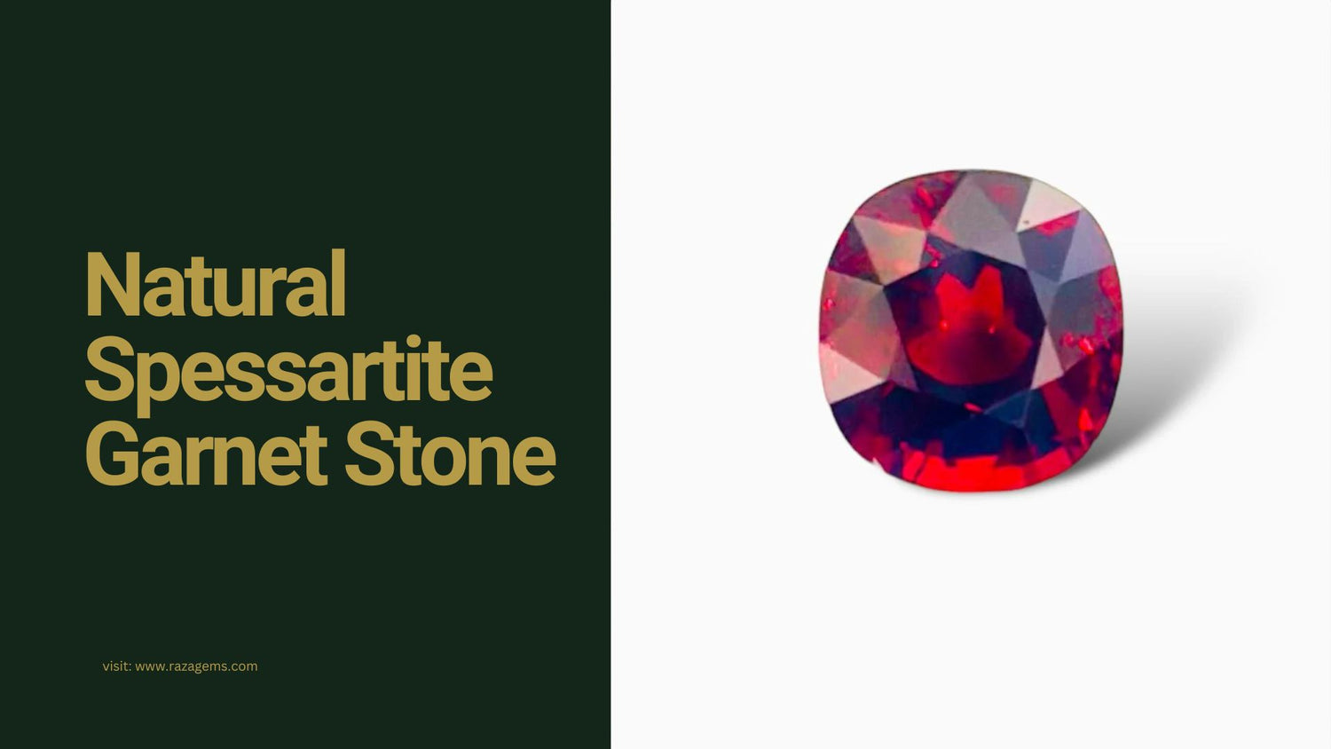 Natural Spessartite Garnet Stone Meaning, Benefits, and Uses – Raza ...