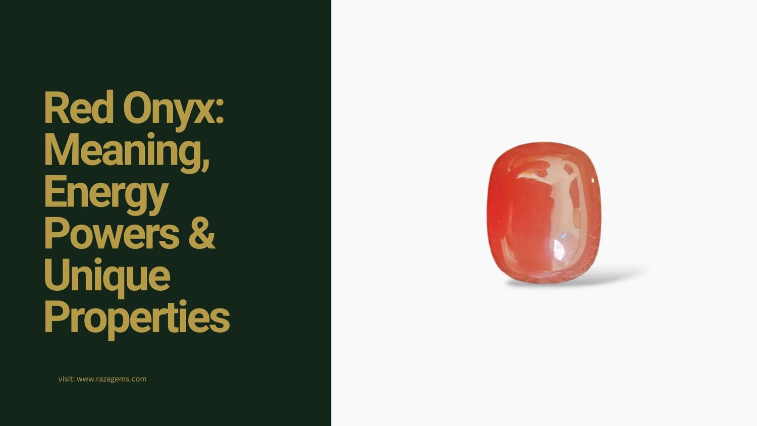 Red Onyx: Meaning, Energy Powers & Unique Properties – Raza Gems LLC