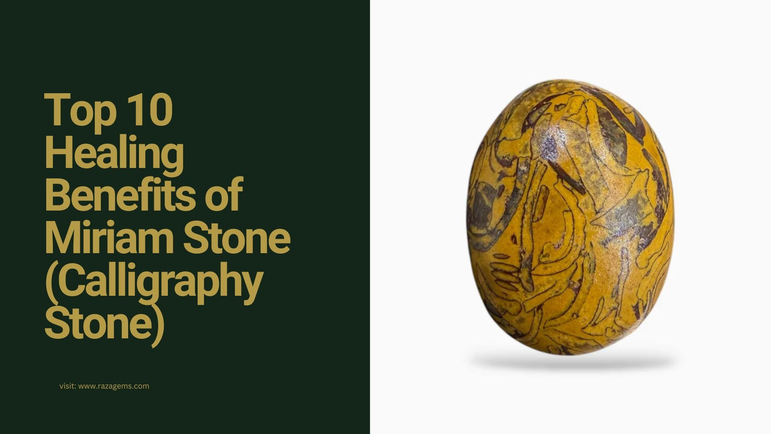 Top 10 Healing Benefits of Miriam Stone (Calligraphy Stone) – Raza Gems LLC