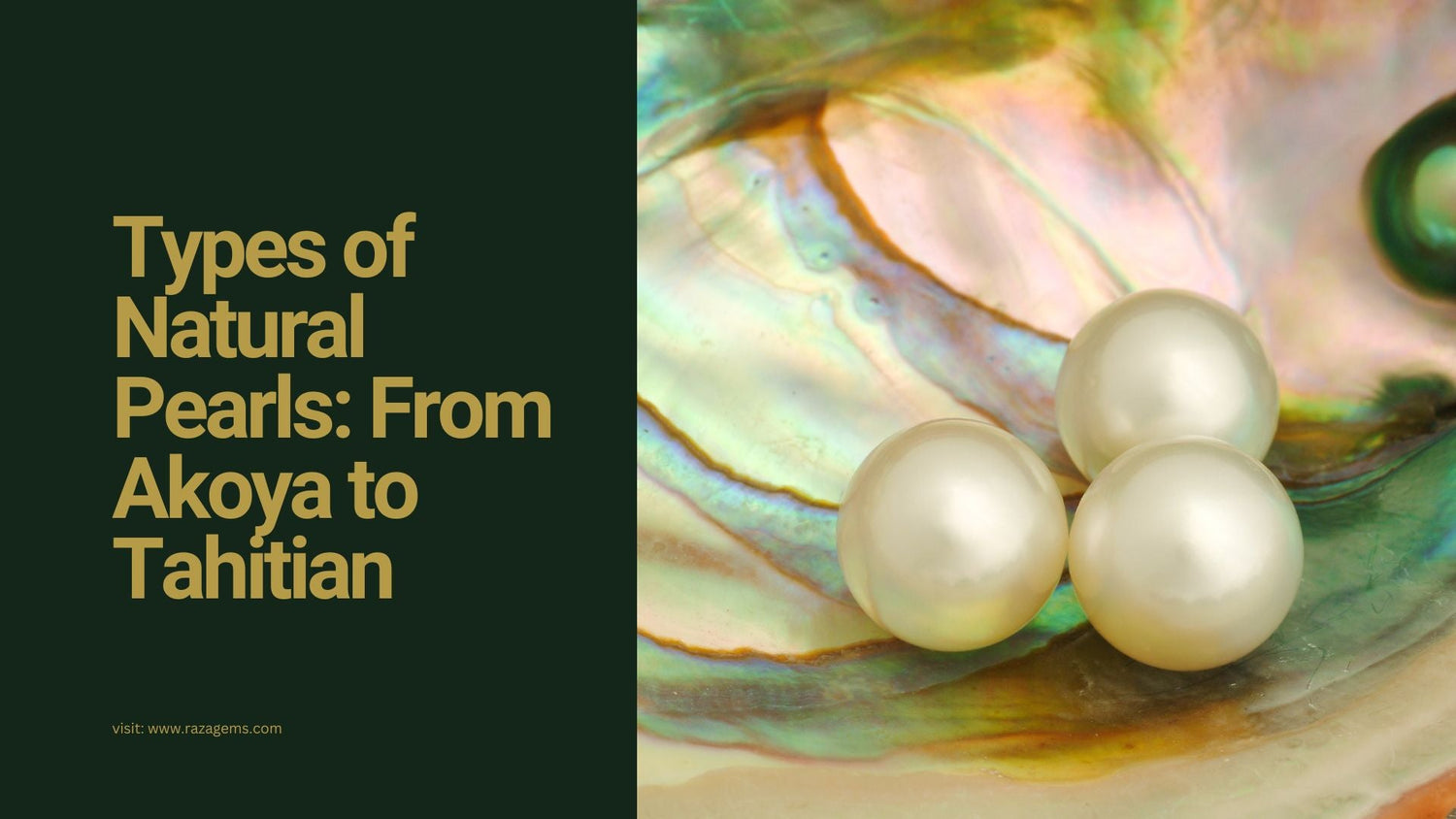 Types of Natural Pearls: From Akoya to Tahitian – Raza Gems LLC