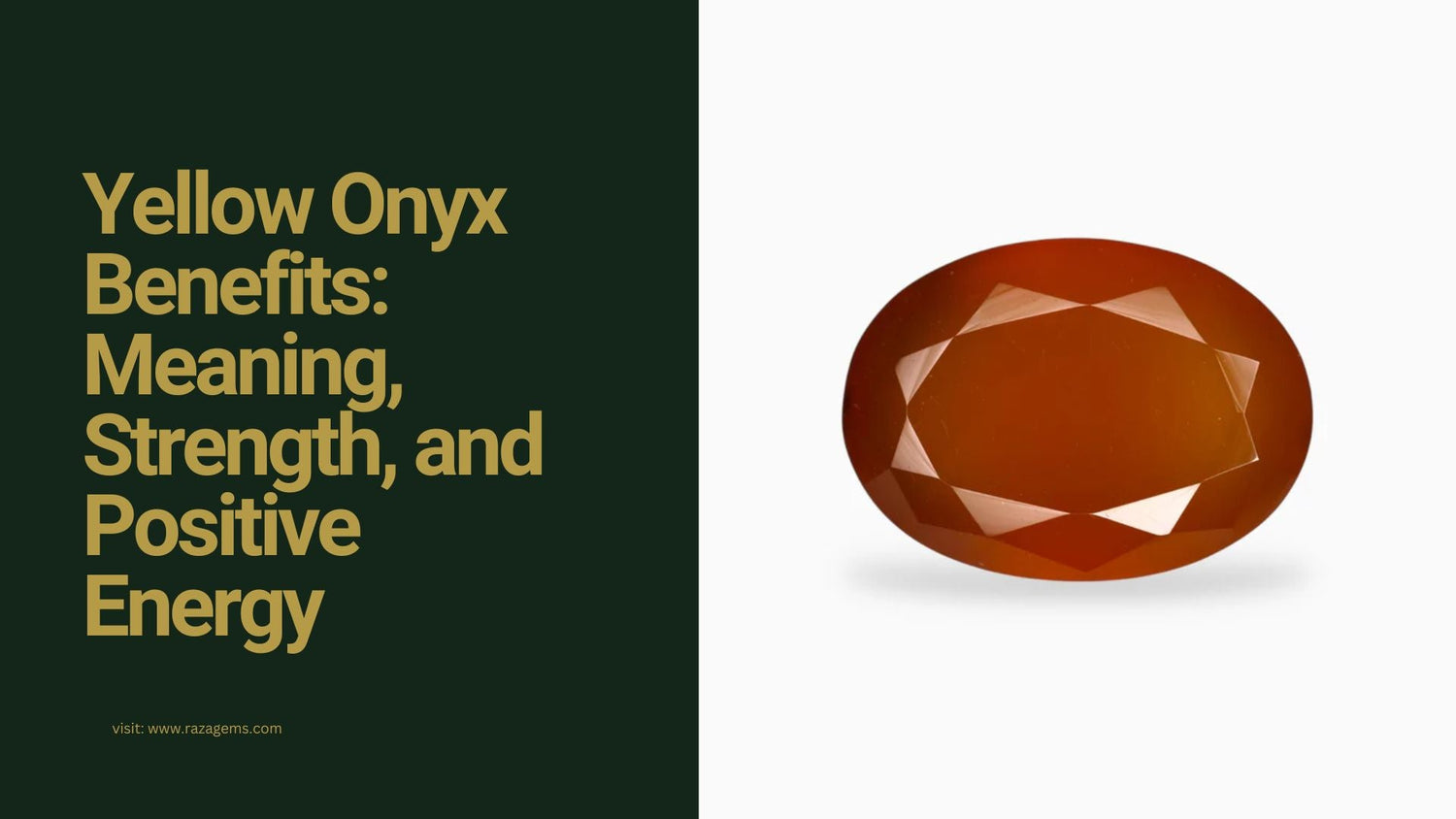 Yellow Onyx Benefits: Meaning, Strength, and Positive Energy – Raza ...