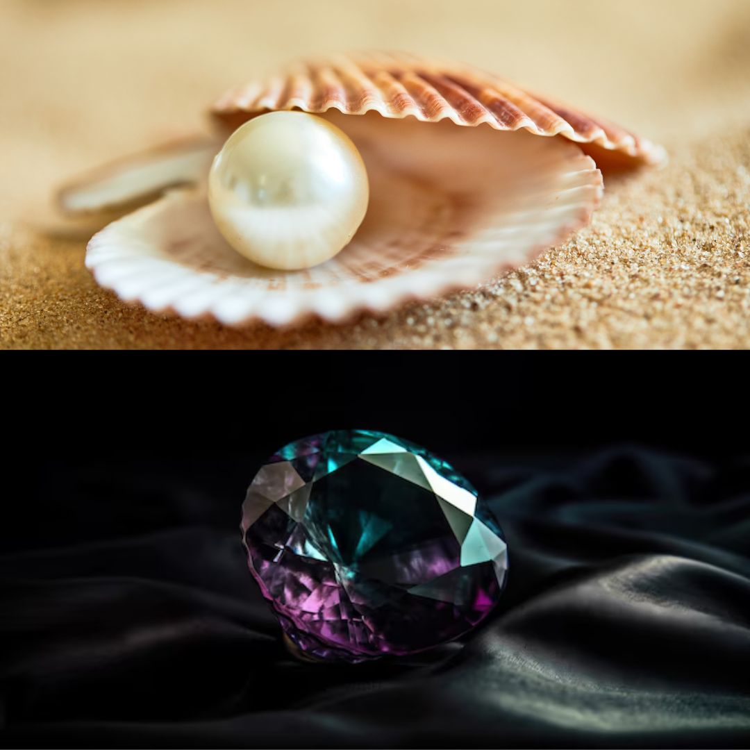 June Birthstones Buy Pearl, Alexandrite, and Moonstone – Raza Gems LLC